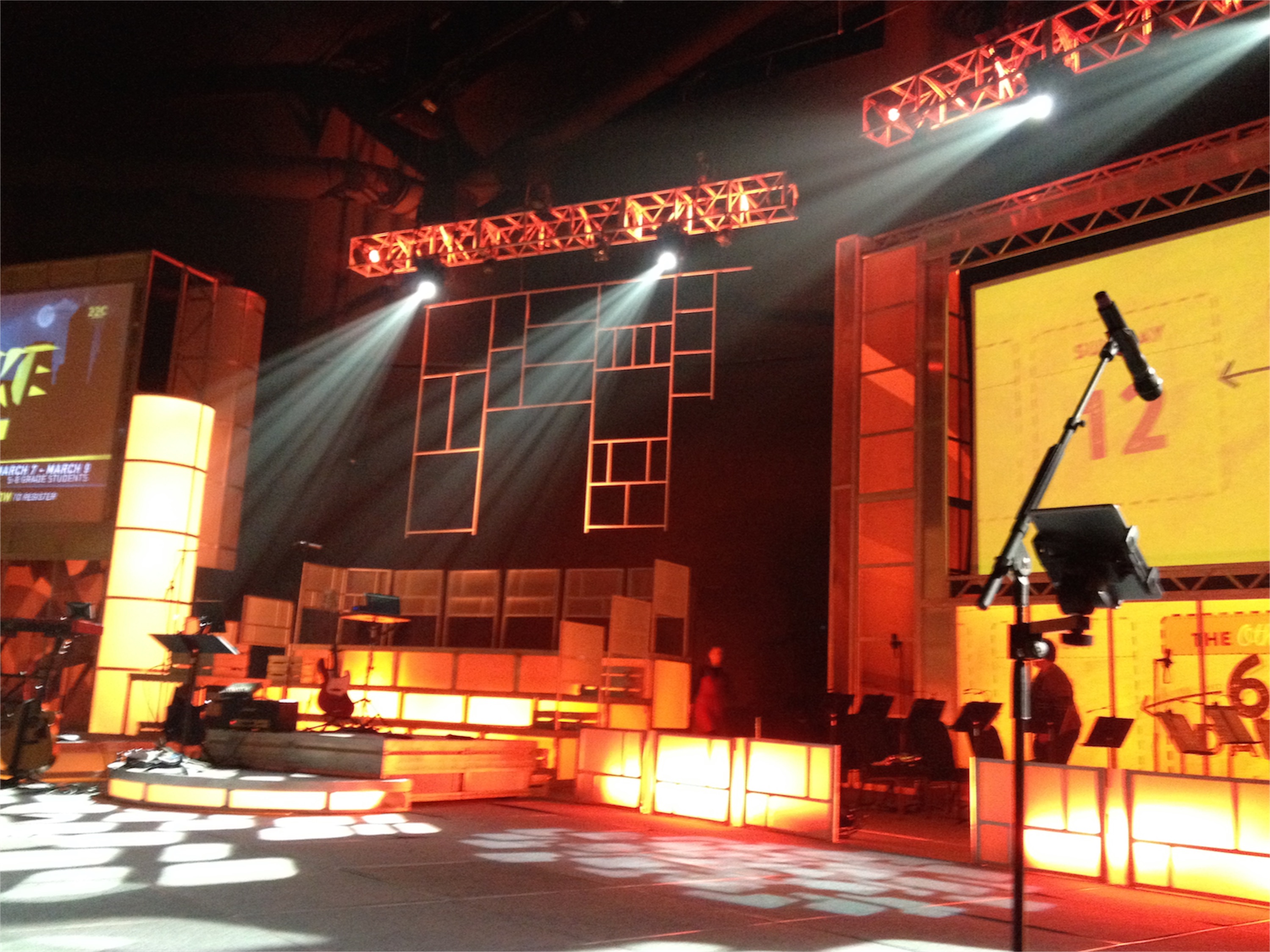 Pipe Grid - Church Stage Design Ideas