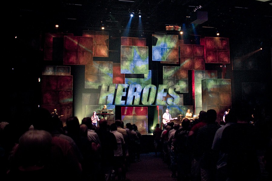Throwback: Heroes - Church Stage Design Ideas - Scenic sets and stage ...