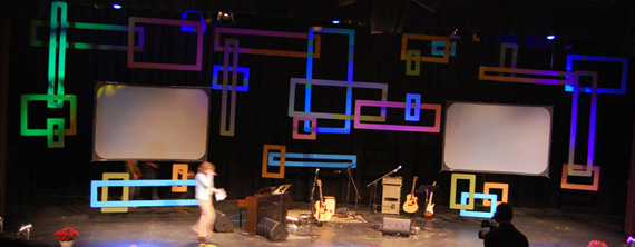 Retro Squares - Church Stage Design Ideas