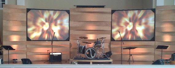 The Wooden Weave - Church Stage Design Ideas