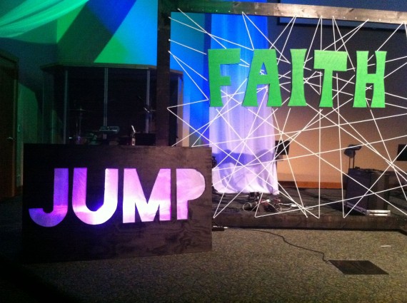 Letters in a Web - Church Stage Design Ideas - Scenic sets and stage ...
