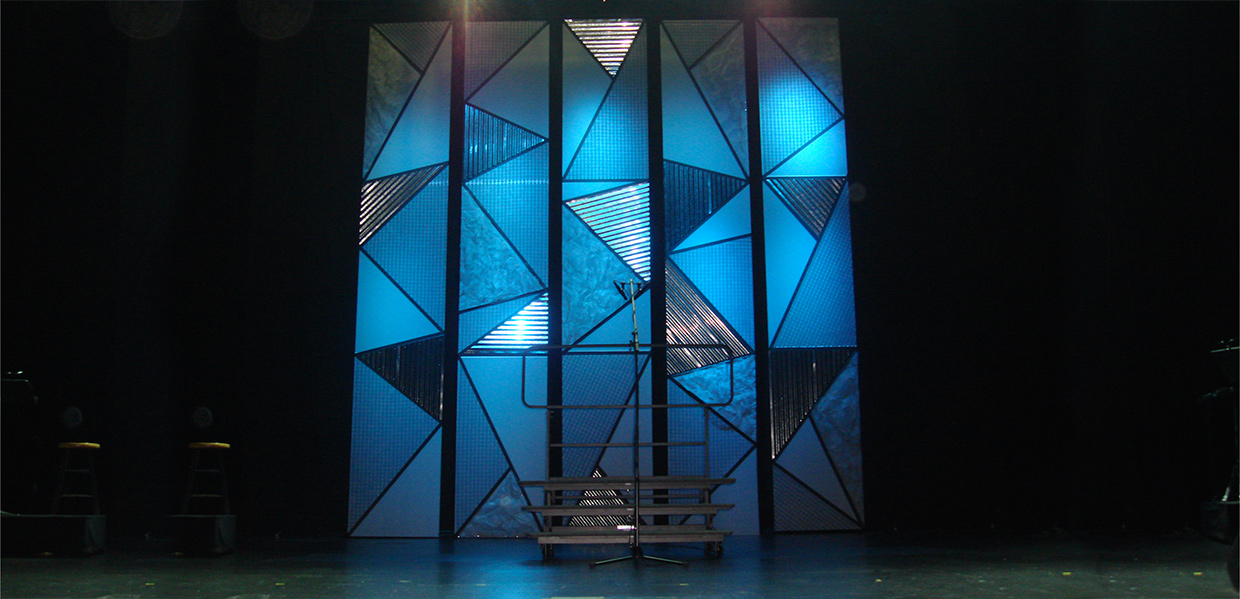 Throwback: Multi-Texture Triangles - Church Stage Design Ideas