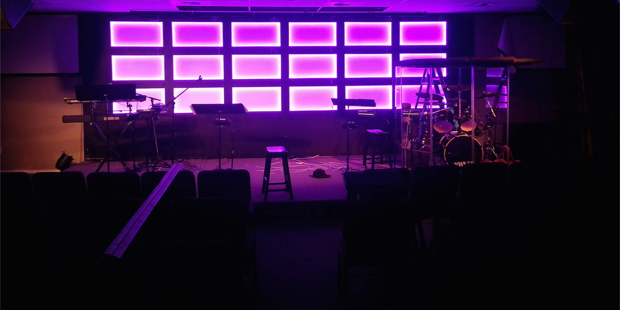 Glow Grid - Church Stage Design Ideas