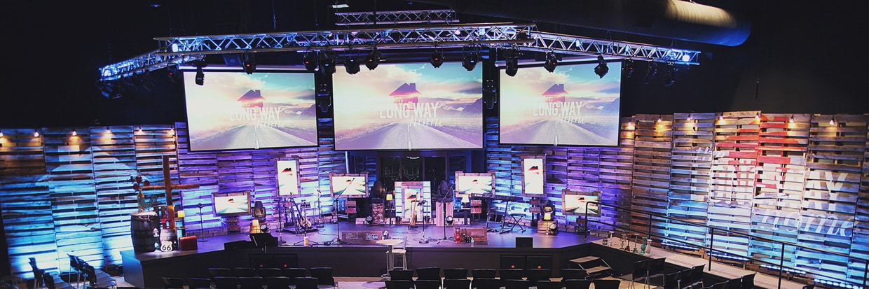 Long Way Home - Church Stage Design Ideas