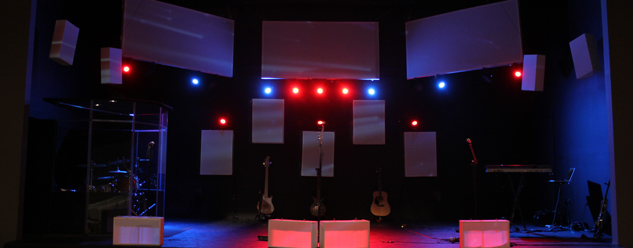 Boxed Projection - Church Stage Design Ideas
