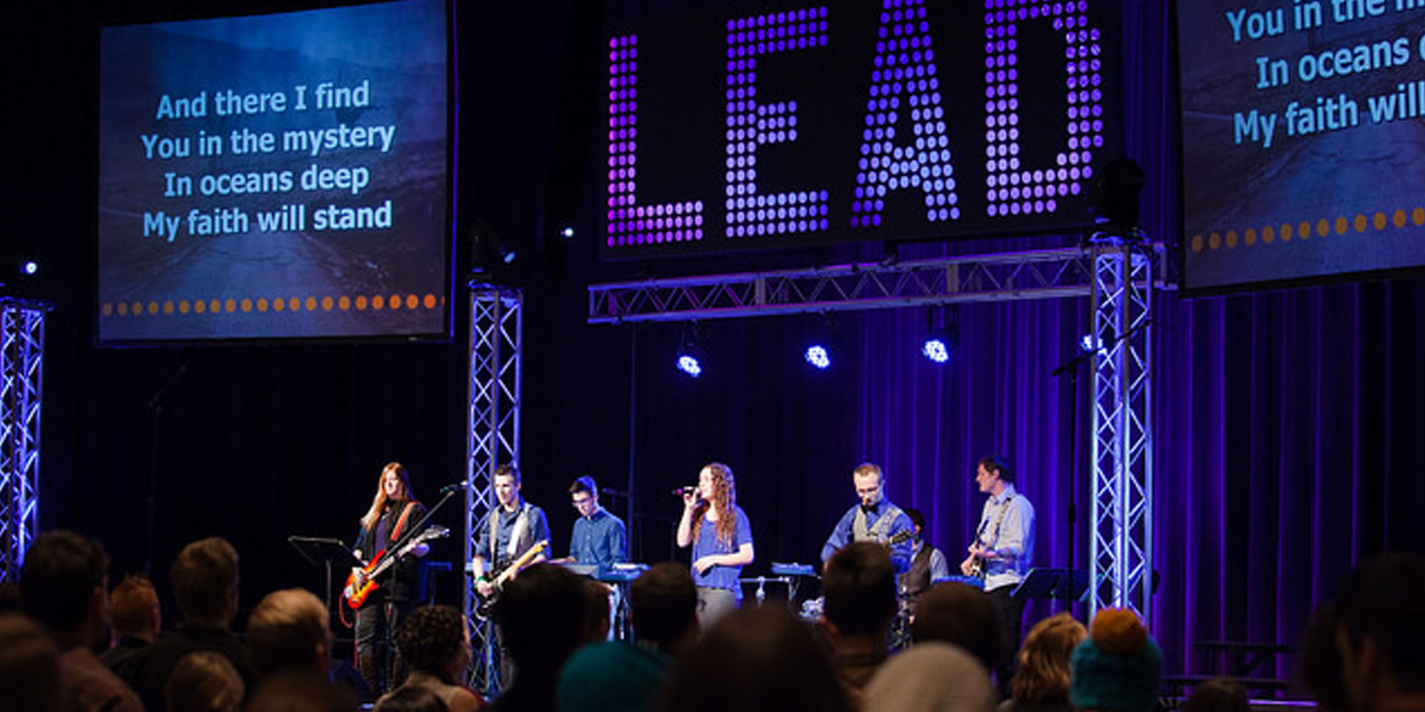 Pixel Words - Church Stage Design Ideas