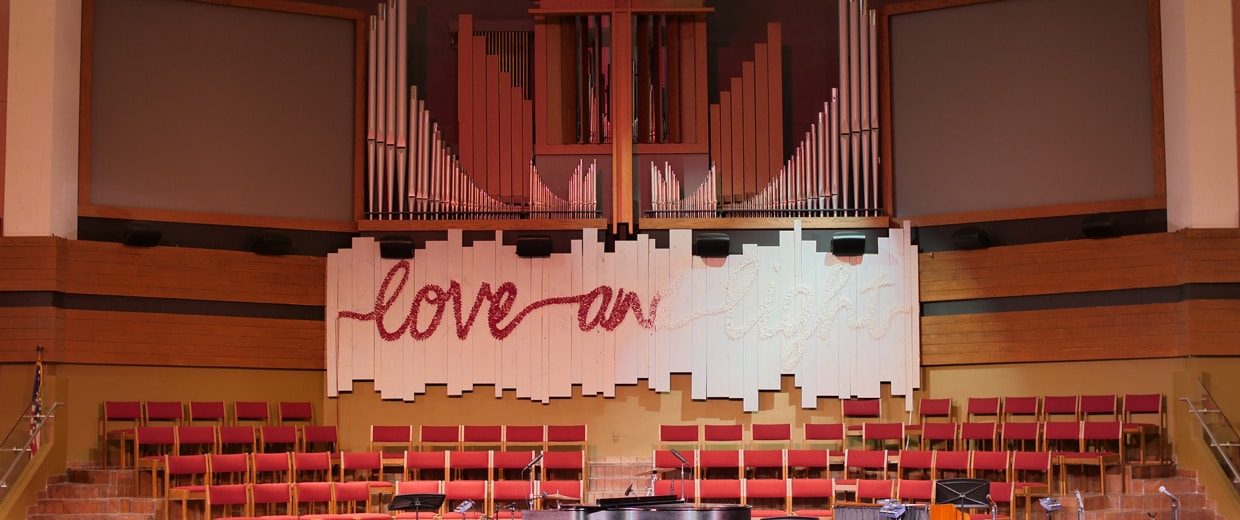 Two-Toned String - Church Stage Design Ideas