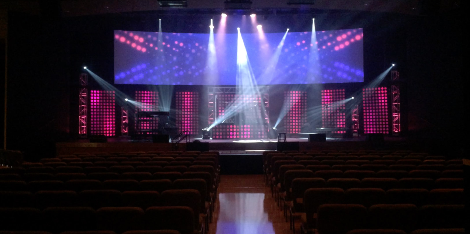 Pixel Dots - Church Stage Design Ideas