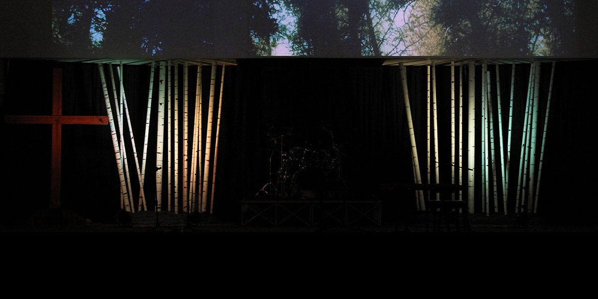 Forest Stage Set Design Hadestown Projections