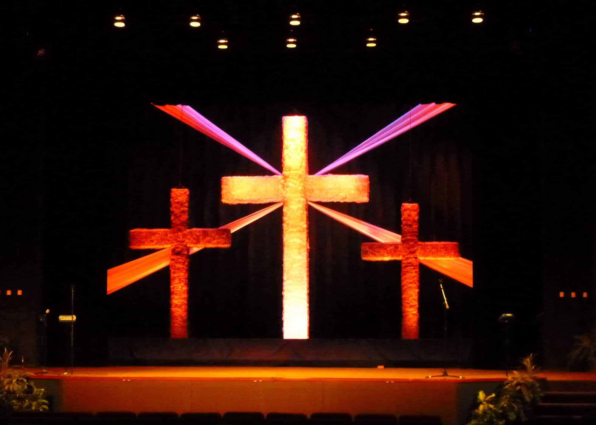 Soft Crosses - Church Stage Design Ideas