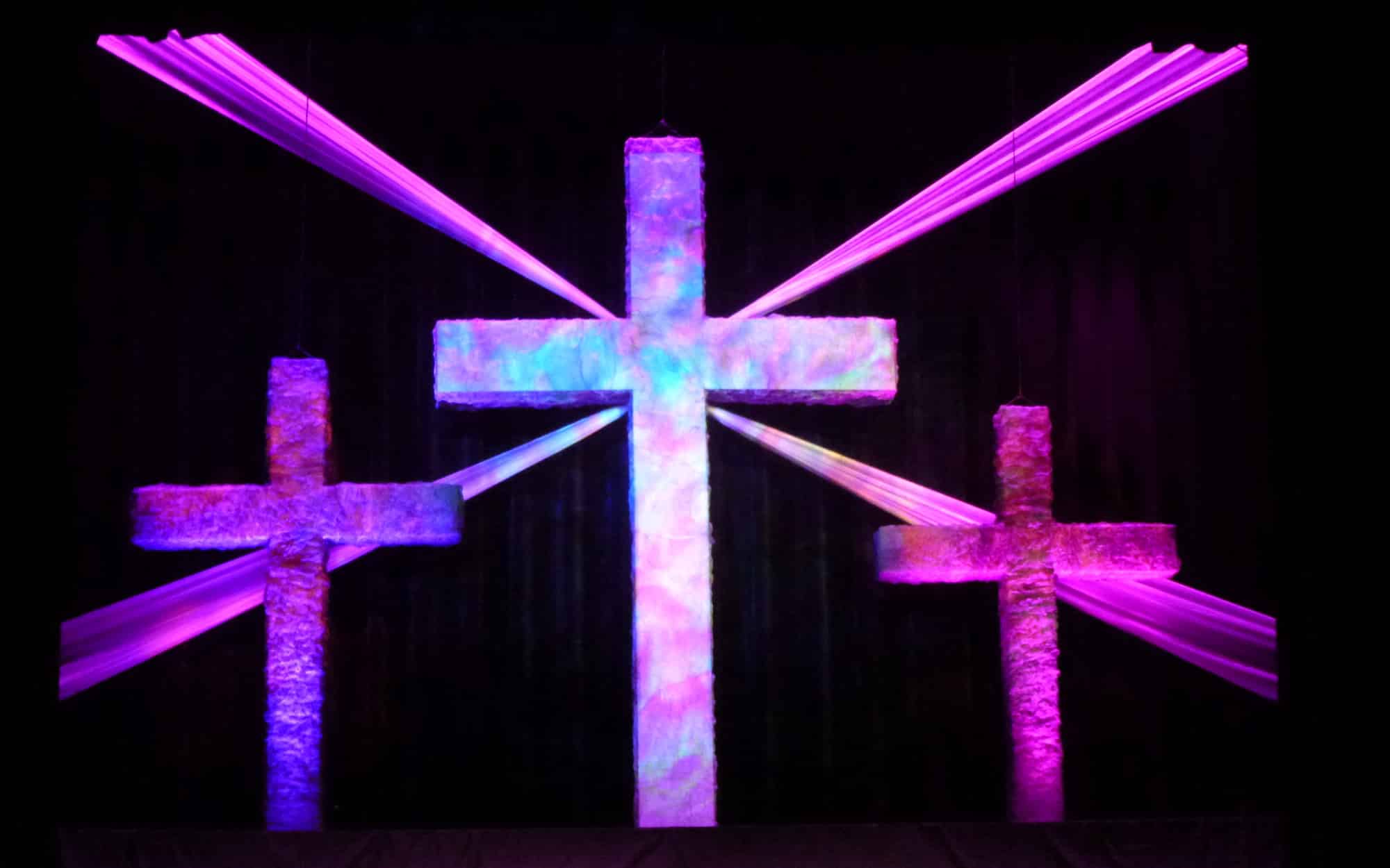 Soft Crosses - Church Stage Design Ideas