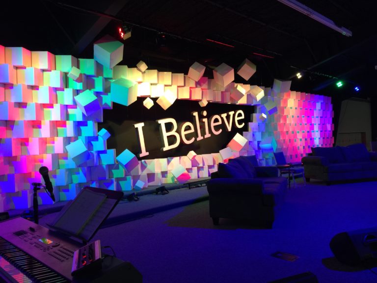 Pixel Break Out - Church Stage Design Ideas - Scenic sets and stage ...