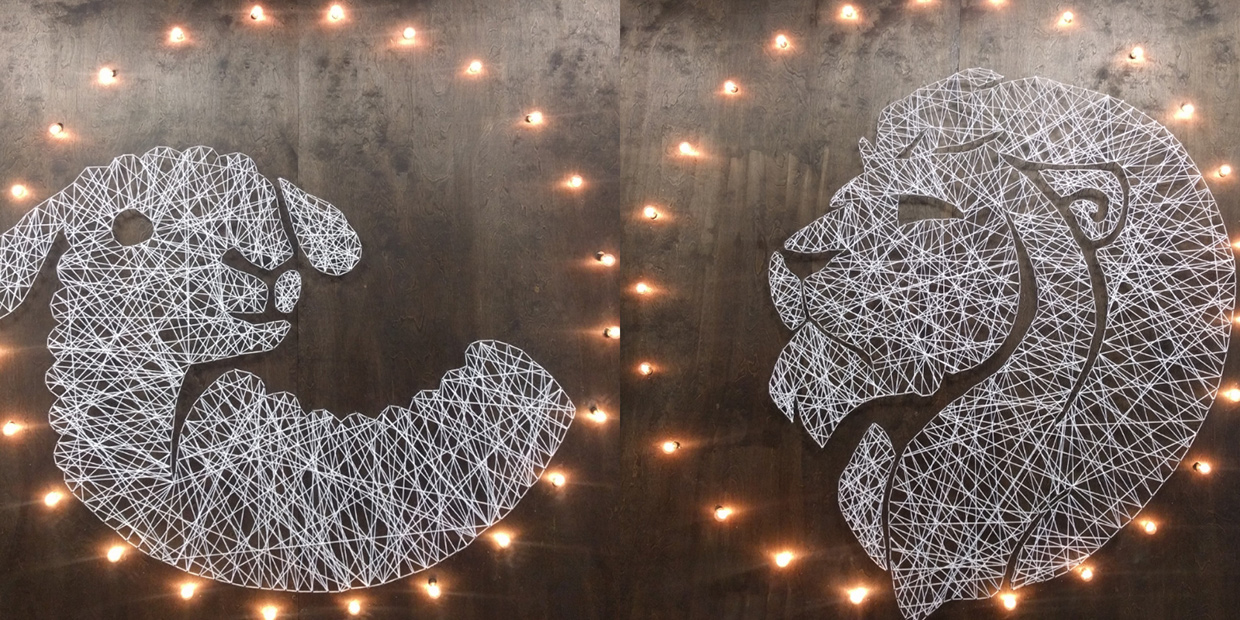 Bulbs and String - Church Stage Design Ideas