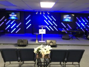 From Blue to Blue - Church Stage Design Ideas
