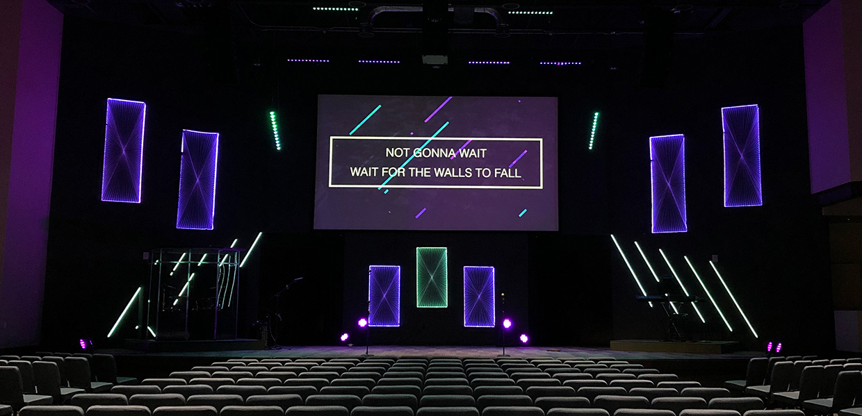 Echoing String - Church Stage Design Ideas