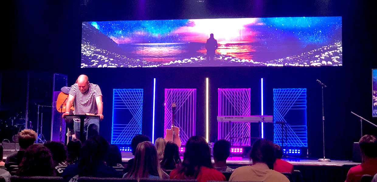 Strings and Lines - Church Stage Design Ideas