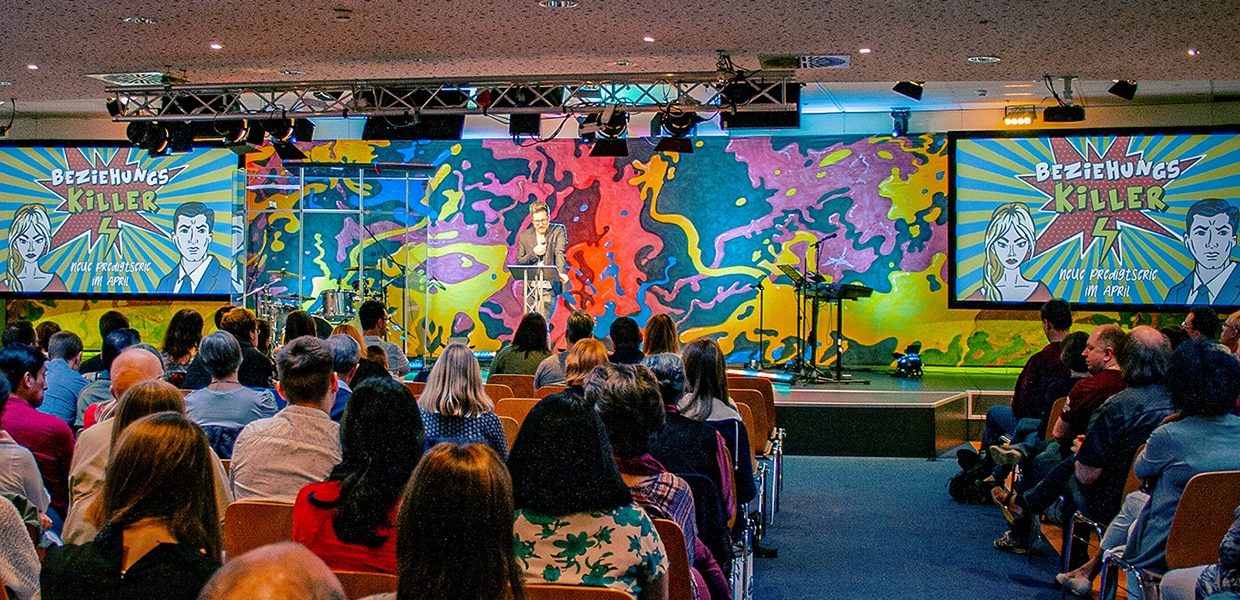 Wacky Paint - Church Stage Design Ideas