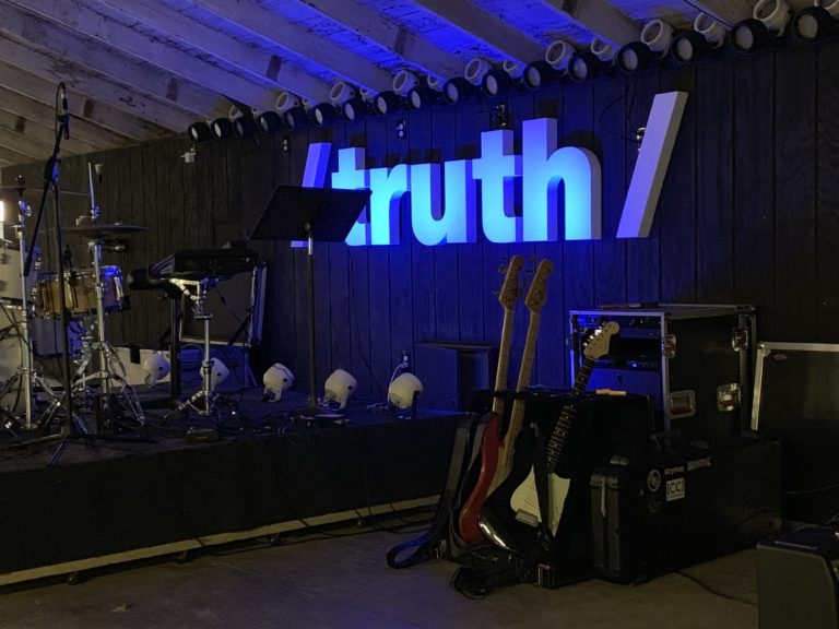 Letters and Lights - Church Stage Design Ideas - Scenic sets and stage ...