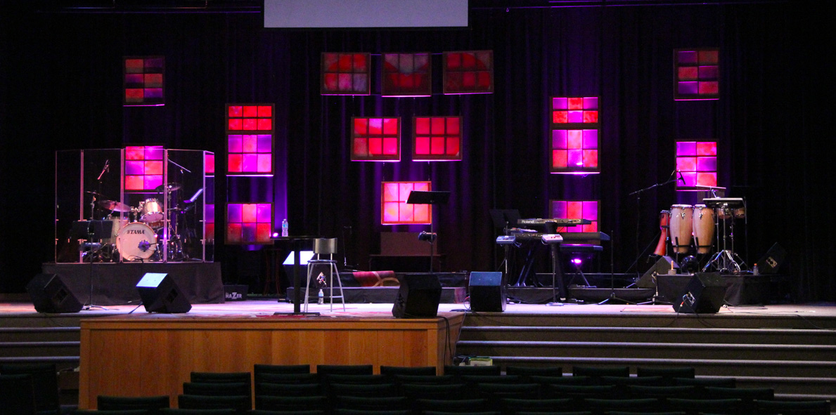 Throwback: Red Panes - Church Stage Design Ideas