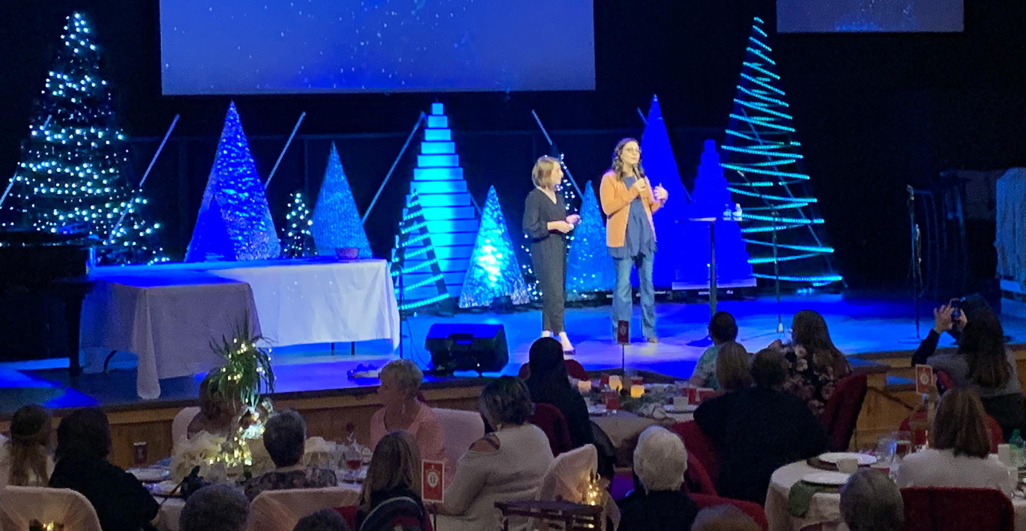 Multi Trees - Church Stage Design Ideas