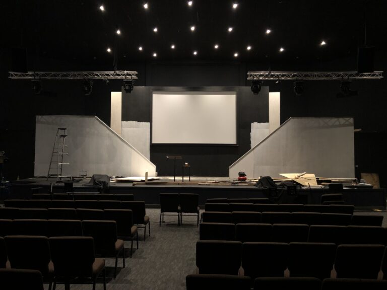 Patterned Walls - Church Stage Design Ideas