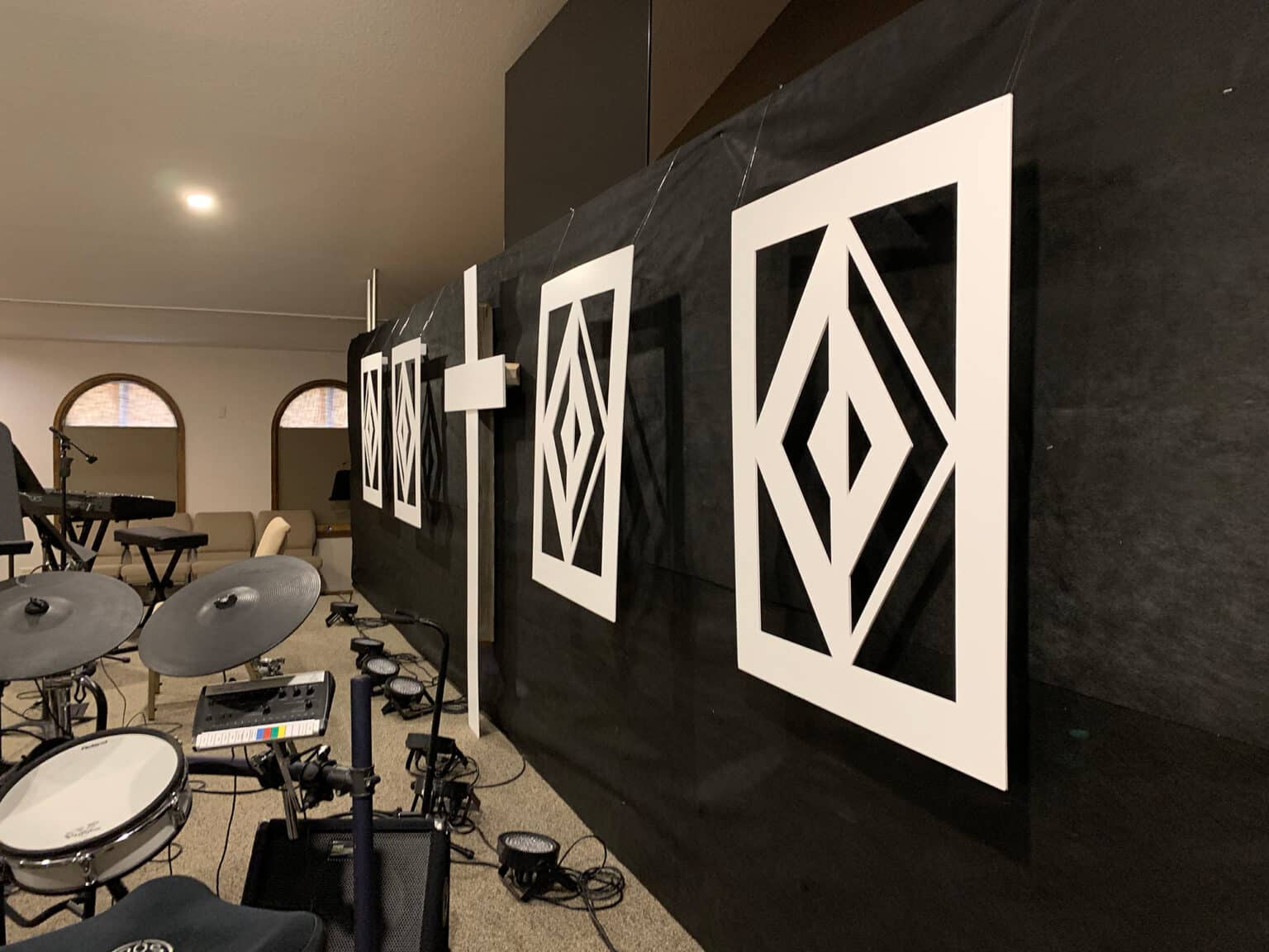 Diamond Geometry - Church Stage Design Ideas
