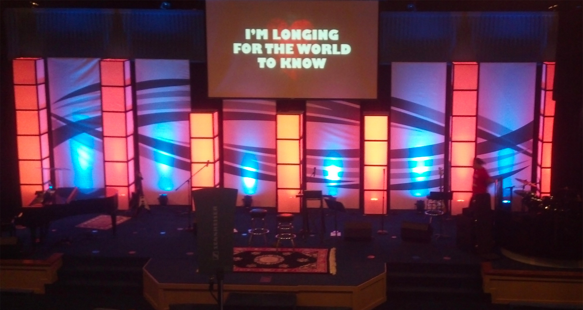 Separated by Boxes - Church Stage Design Ideas