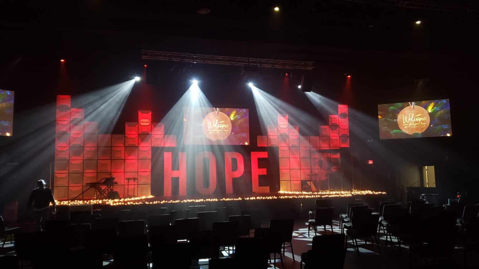 Hope in a Ceiling - Church Stage Design Ideas - Scenic sets and stage ...