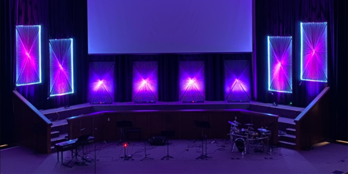 Radial Gradient - Church Stage Design Ideas