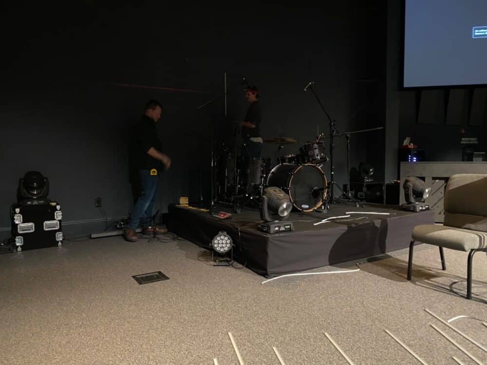 Lines in the Back - Church Stage Design Ideas