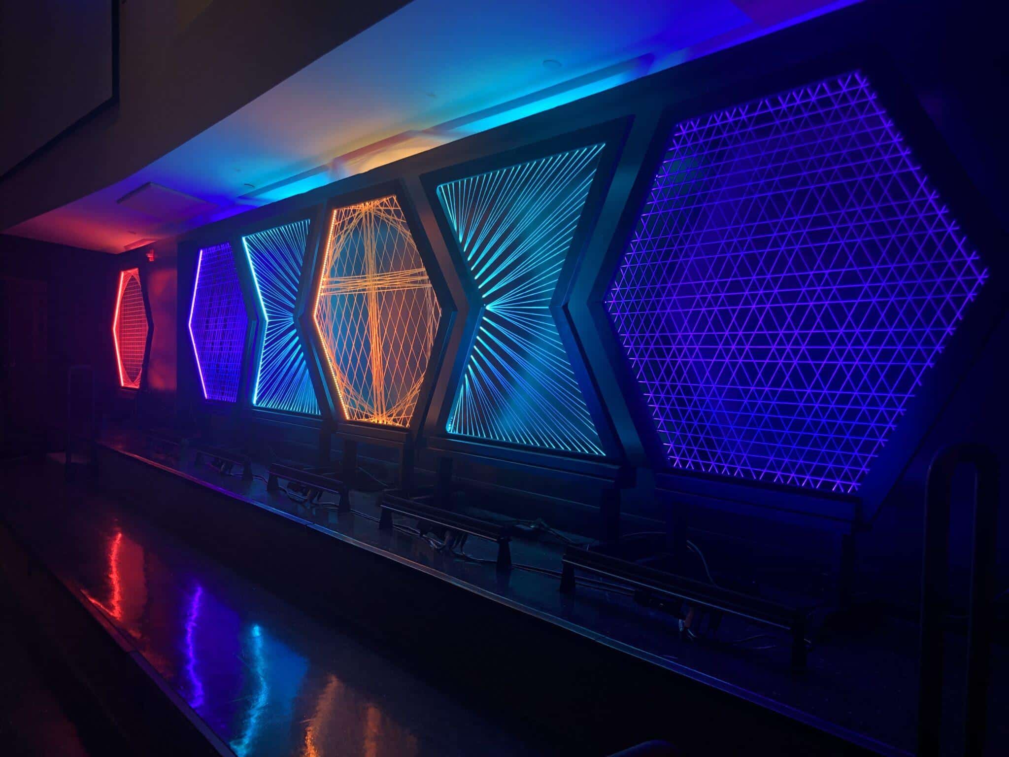 Hexagon String Art - Church Stage Design Ideas - Scenic sets and stage ...